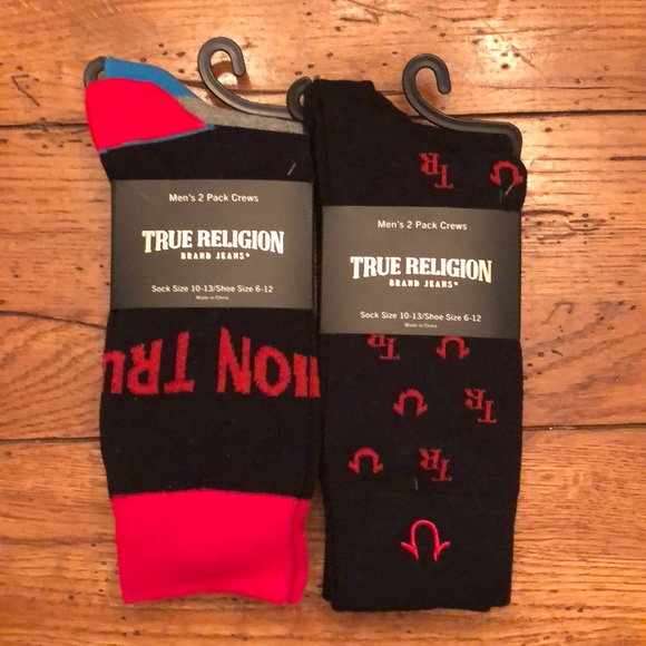 True Religion | Underwear & Socks | New 4 Prs True Religion Mens Socks ...